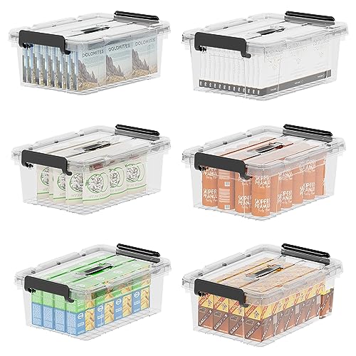Snapklik.com : Cetomo 16Qt6 Plastic Storage Bins, Storage Box, 6 Pack ...
