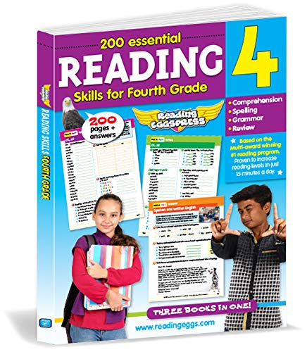 Reading for 4th Grade Workbook - 200 Essential Reading Skills (Reading ...
