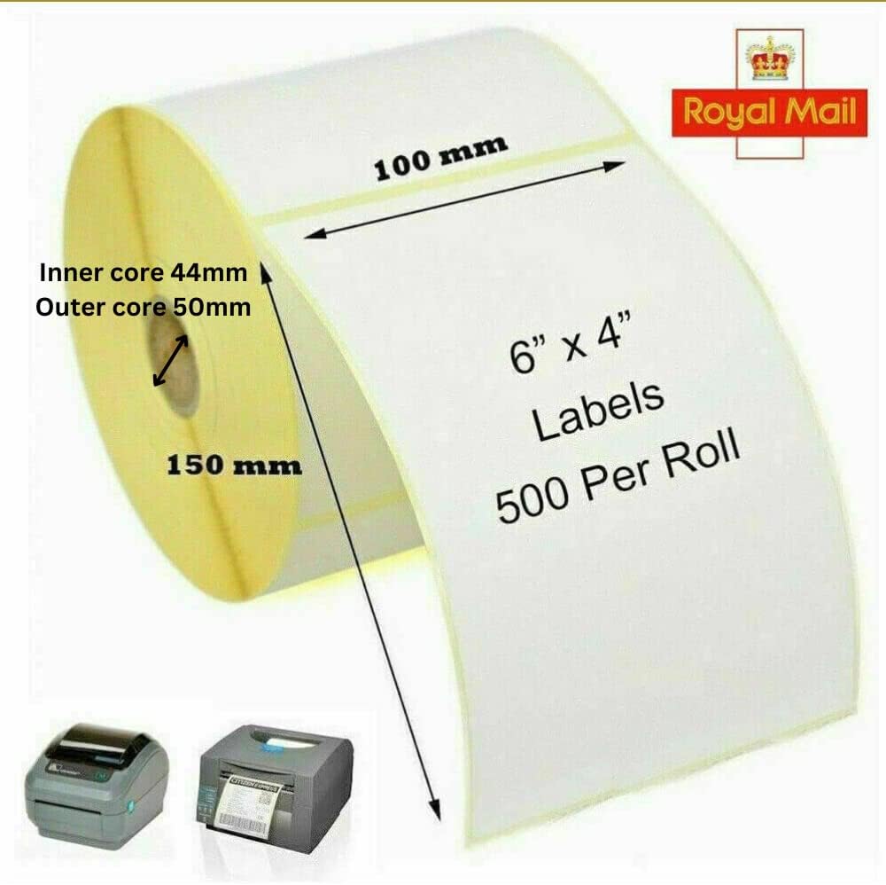 OHM BOY Thermal Printing ROLL for All Printer 4X6 INCH Size and 500 ...