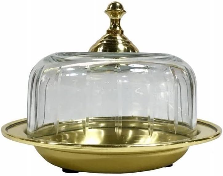 Amazon.com | BbteK Butter Plate Butter Holder Golden Butter Tray for ...