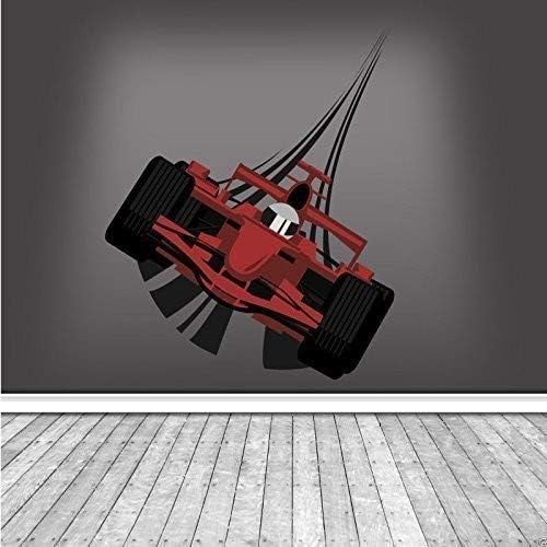 Full Colour F1 Racing Car Wall Art Sticker Decal Mural Boys Bedroom ...