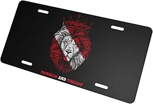 Amazon.com: Lion Trinidad-and-Tobago Flags License Plates for Front of ...