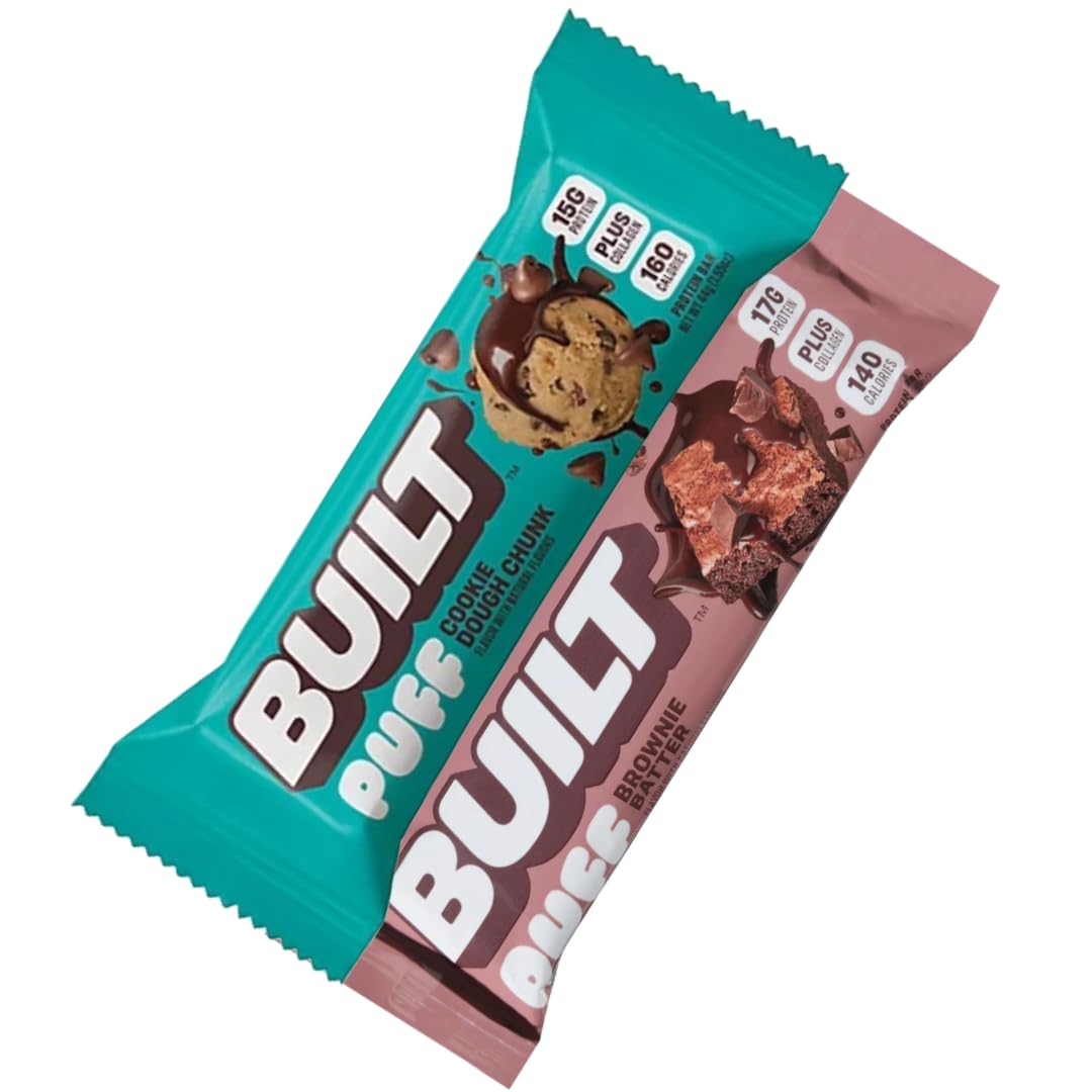 Puff Bars Protein Plus Collagen | 8 unidades | 2 Sabores | Brownie ...