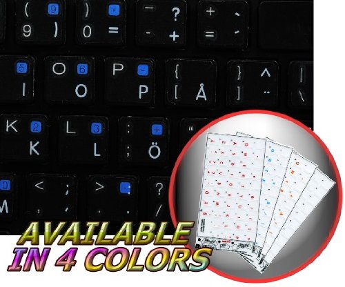 Amazon.com: APPLE SWEDISH / FINNISH KEYBOARD STICKERS WITH WHITE ...