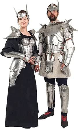 Amazon.com: ARTIZANSTORE Fantasy Couple Armor Costume Set ~ Medieval ...