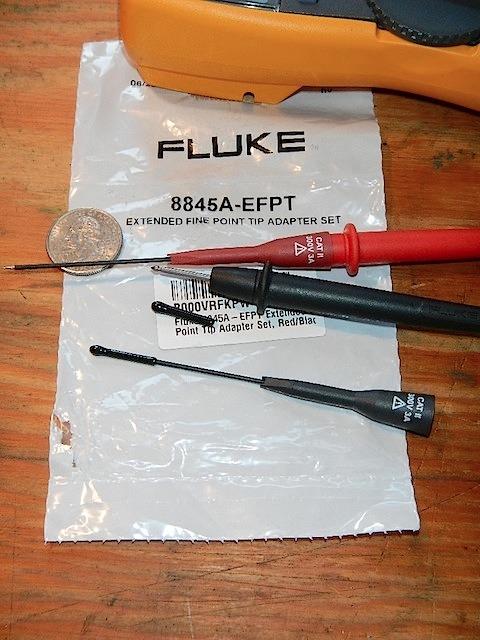 Fluke 8845A-EFPT Extended Fine Point Tip Adapter Set, Red/Black: Fluke ...