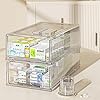 Amazon.com: Sgoostood 2 Pack - Clear Pulling Medicine Drawer First Aid ...