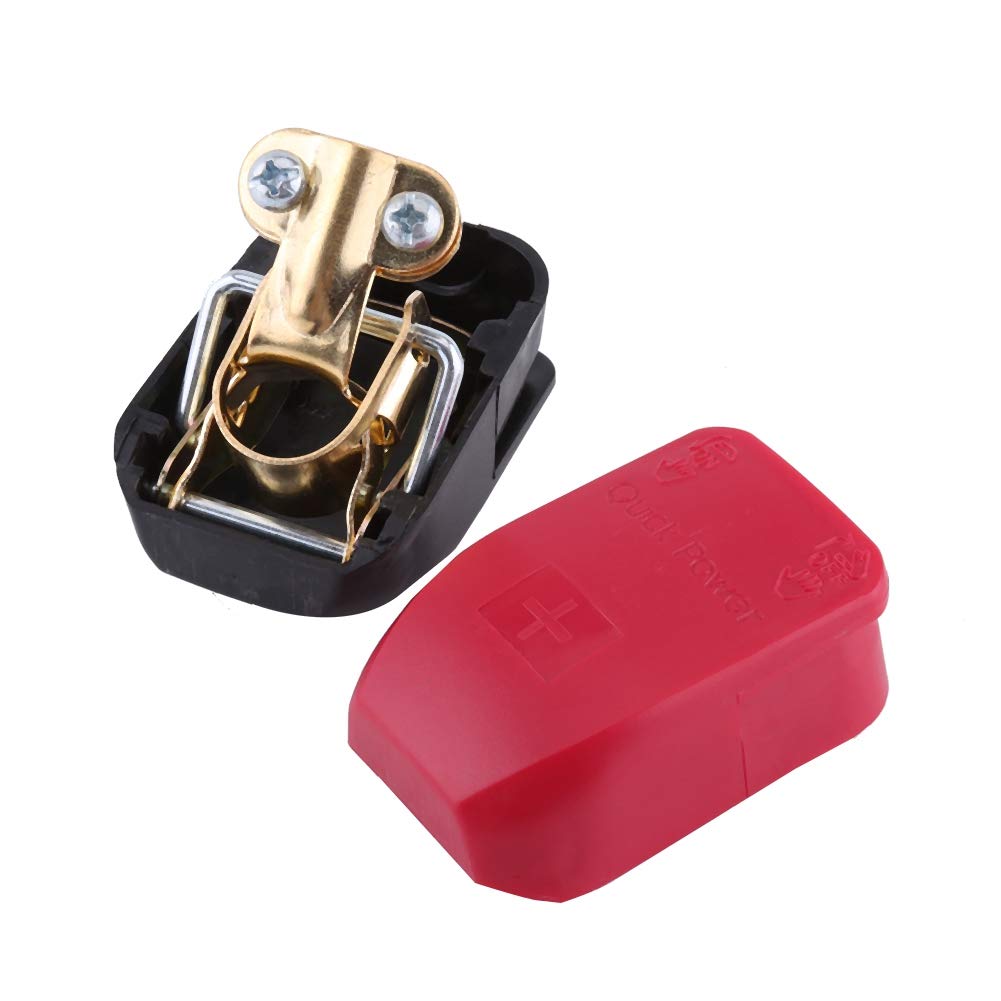Buy Qiilu Quick Release Battery Terminals Clamp, 1 Pair 12V Quick ...
