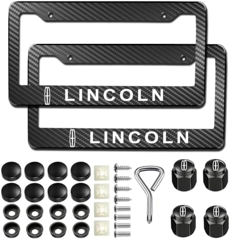 Amazon.com: 2PCS License Plate Frames for Lincoln, Car License Plate ...