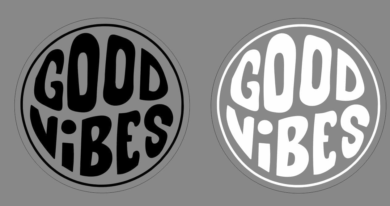 Amazon.com - Positive Vibes Sticker Vinyl Car Auto SUV Truck Camper ...