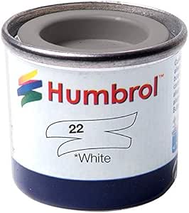 Amazon.com: Humbrol AA0240 Gloss White Enamel Paint, No 22-14ml : Arts ...