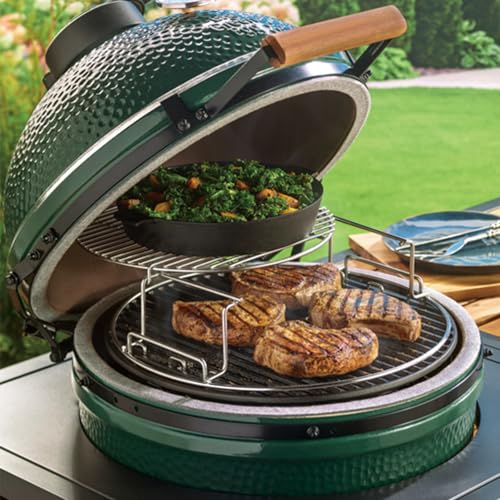 BBQration 18 3/16" Big Green Egg Grate Large CIF999A Matte Cast Iron ...