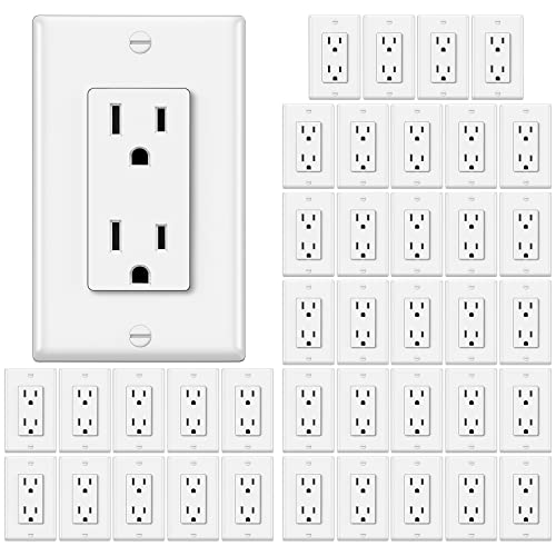 Snapklik.com : ELECTECK 40 Pack Standard Decorator Electrical Wall ...