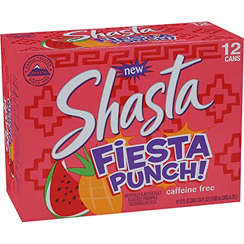 Amazon.com : Shasta Fiesta Punch soda, 12-Ounce Cans (Pack of 12 ...