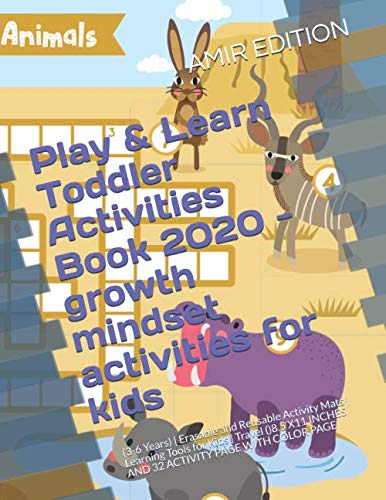 Play & Learn Toddler Activities Book 2020 - growth mindset activities ...