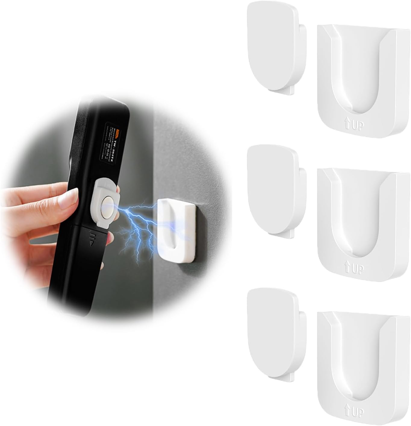 Amazon.com : ARTICHIC 6-Pack Magnetic Remote Control Holder Wall Mount ...