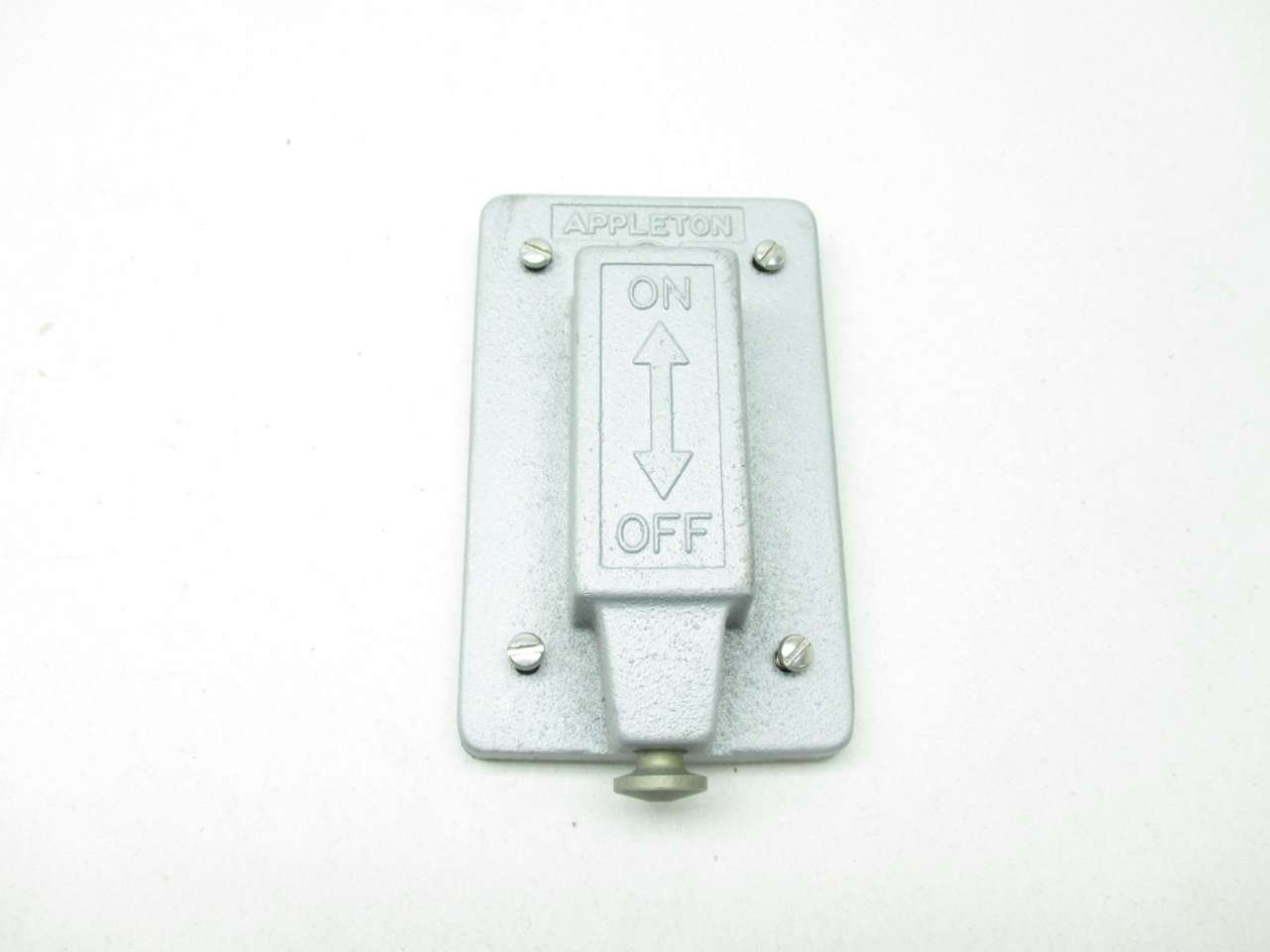 NEW APPLETON 501098 STEEL DEVICE BOX COVER ON OFF SWITCH D461188 ...