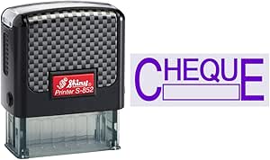 Amazon.com : MeetYouAffection Shiny S-852 Cheque Self Inking Rubber Personalized Stamp Self ...