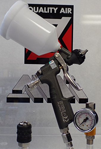 ANI HVLP R150 250 cc Mini Spray Gun silver FREE NYLON CUP FREE AIR ...