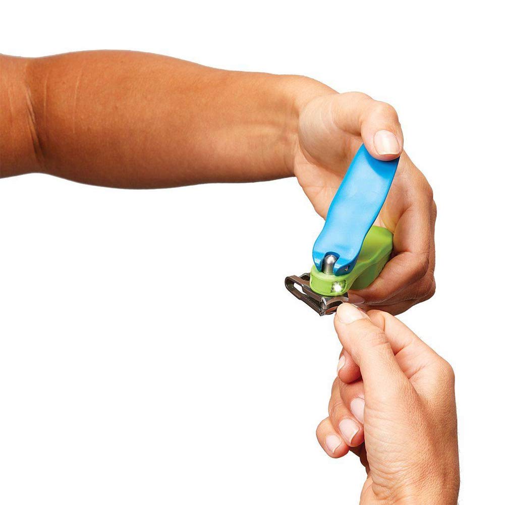 Amazon.com : LED Light Nail Clipper, 360-Degree Rotating Head Long ...