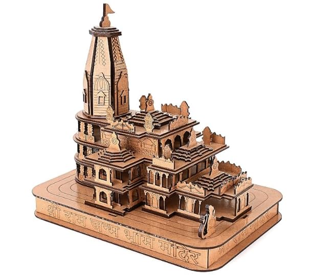 Ram-Mandir-Ayodhya-3D-Model-Wooden-Temple : Amazon.in: Home & Kitchen