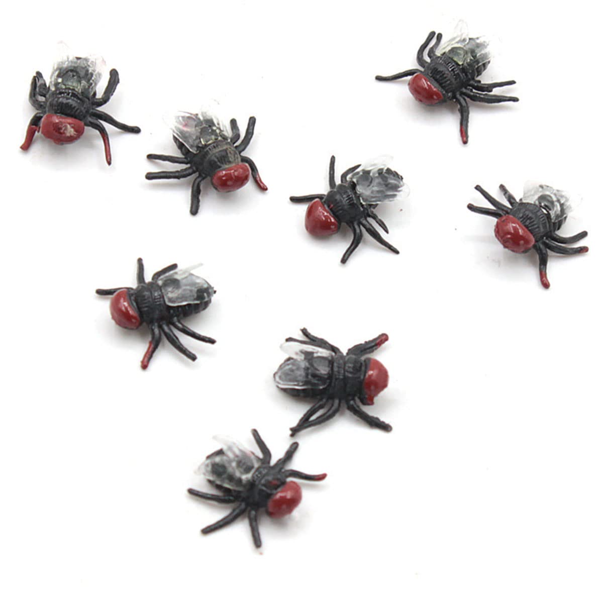 Amazon.com: Sujosa 60pcs Fake Flies Plastic Fake Bugs Insects April ...