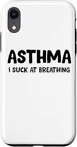 Amazon.com: iPhone XR Inhaler Joke COPD Warrior Wheezy Asthma Awareness ...