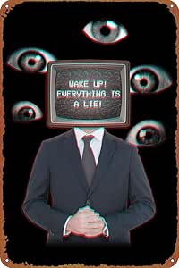 Amazon.com : Weirdcore Aesthetic Poster Vintage Tin Sign for Home ...