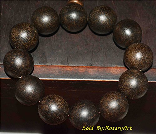 Buy 20mm Buddhism natural super vietnam wild agarwood bracelet prayer ...