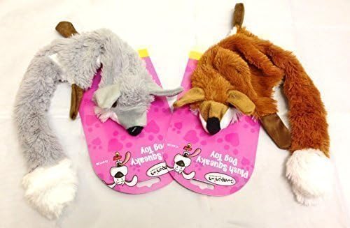 Pet Supplies : The Home Fusion Company Cuddly Tug & Squeak Fox Dog ...