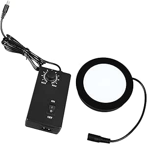 Amazon.co.jp: Walfront Industrial Round LED Microscope Light with US ...