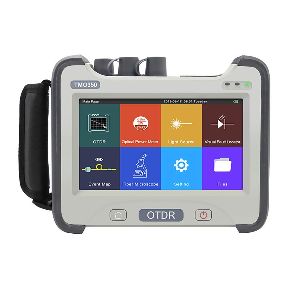 Multimode OTDR Tester 850/1300nm 20/26dB with 7-inch Touch Screen, 5 in ...