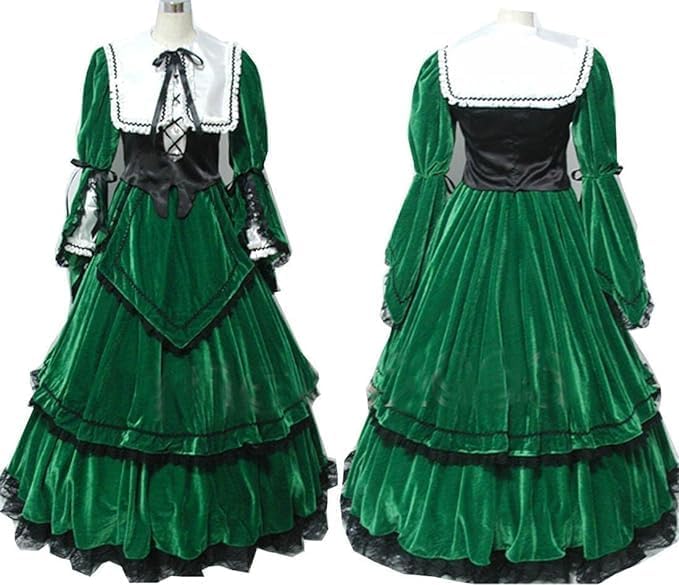 Amazon.co.jp: [OSMARI] 豪華版 ローゼンメイデン 翠星石（すいせいせき)コスプレ衣装お盆 舞台服 ハロウィン クリスマス ...