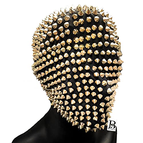 Spike Mask Studded Full Face Mask Cover Halloween Masquerade Mask ...
