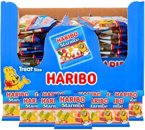 HARIBO Starmix Treat-Size Bags – 100 Pack (16g Each) - 1.8 kg | Party ...