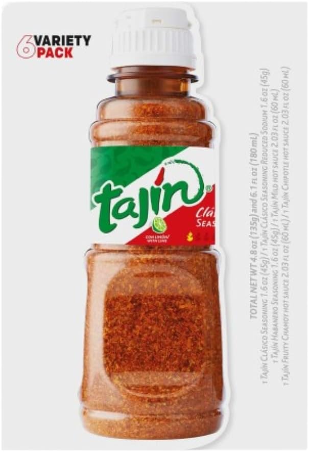 Amazon.com : Tajín Fan Pack - Variety Pack of 6 Blends : Grocery ...