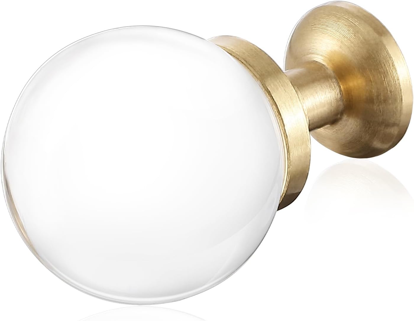 Amazon.com: Guank 10-Pack Cabinet Crystal Knobs Solid Brass Base ...