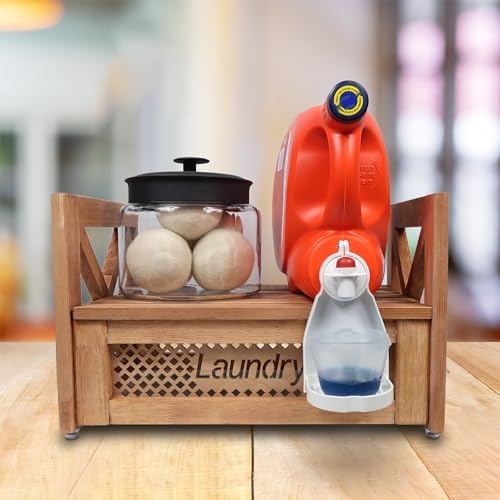 Amazon.com: Farmhouse Wooden Laundry detergent stand - Besuerte ...