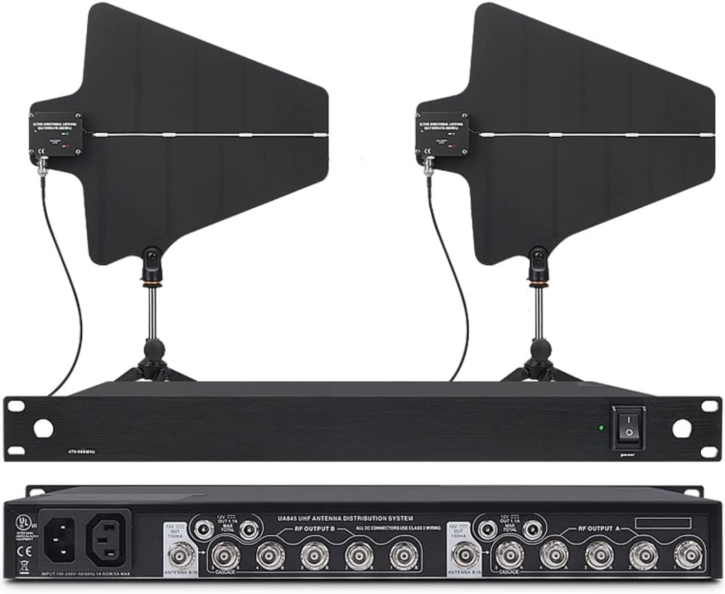 Sistema de distribución de energía de la antena del deseo del micrófono inalámbrico de la ...