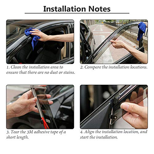 AWDNDECOR Window Deflectors Window Visors / Weather Shields For Holden ...