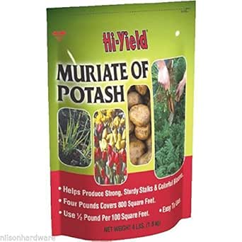 Amazon.com : Hi-Yield 4# Analysis 0-0-60 Flower Vegetable Garden ...