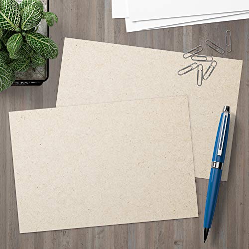 Snapklik.com : 321Done 5 X 7 Plain Blank Kraft Cards