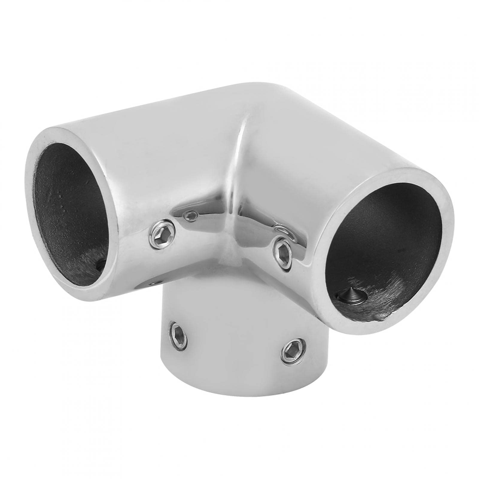 Amazon.com: Corner 3-Way Pipe Fitting, 3-Way Stainless Steel Corner ...