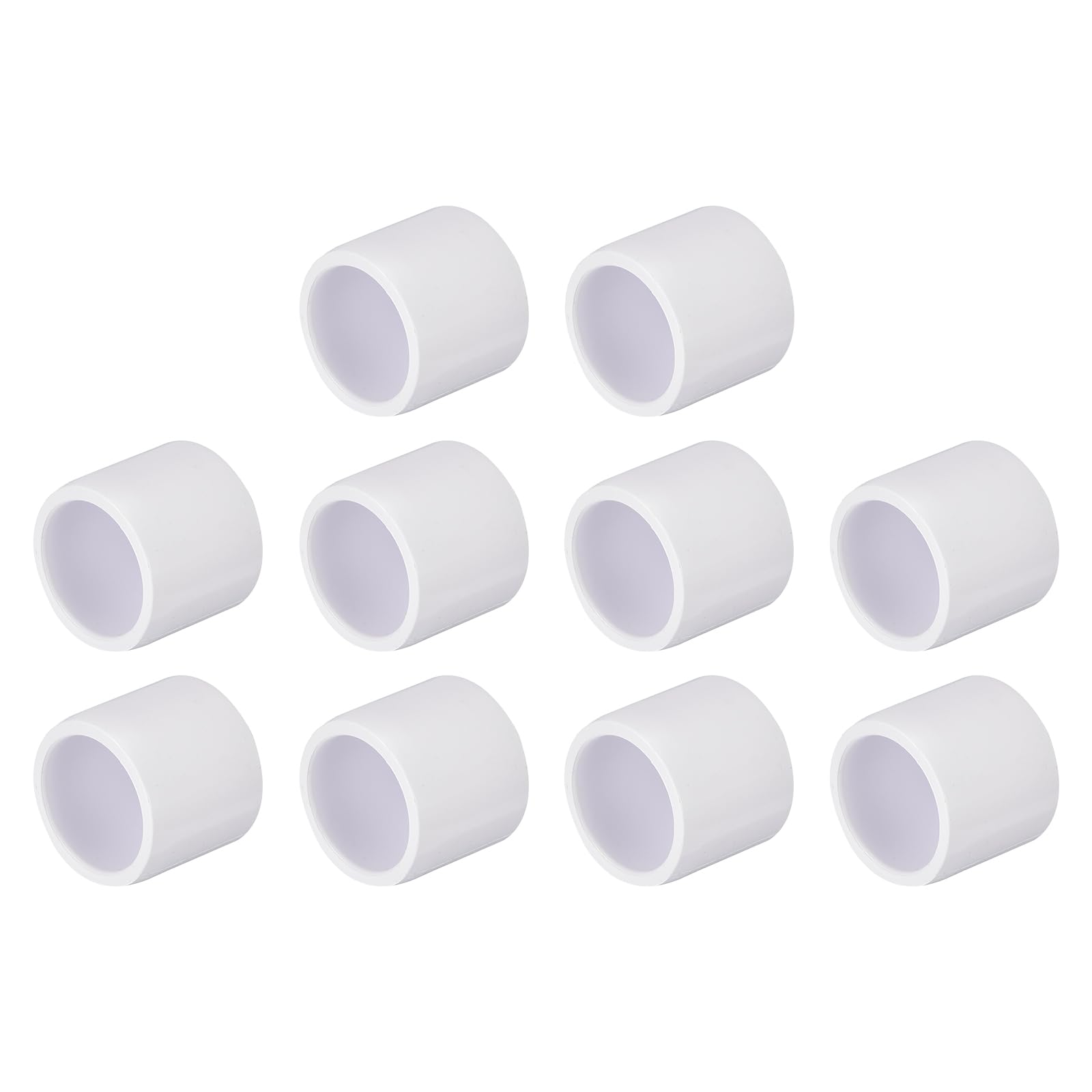 Buy sourcing 10pack 1/2 Inch PVC Pipe End Cap Fitting, PVC Pipe End Cap ...