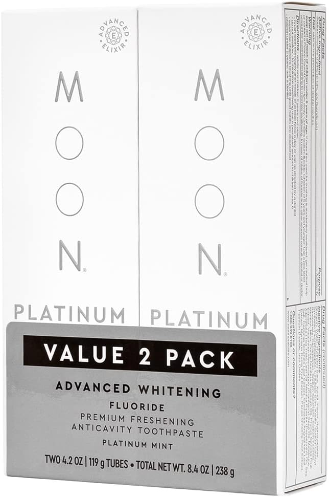 Amazon.com : MOON Platinum Advanced Teeth Whitening Toothpaste with ...