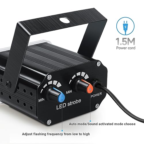 Snapklik.com : Halloween Mini LED Strobe Light, Sound Activated Party ...