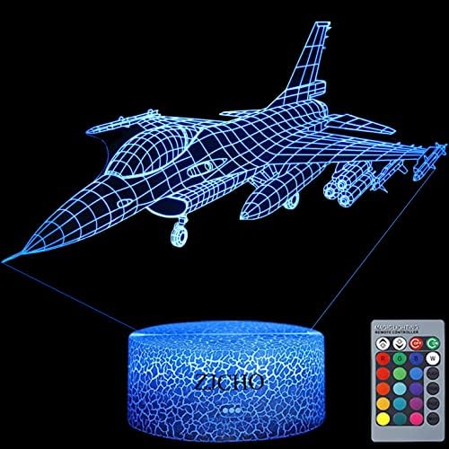 Amazon.com: OkiyiD Airplane Gifts for Boy, Men, Aircraft Night Light ...
