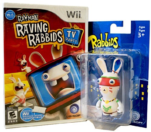 Amazon.com: Rayman Raving Rabbids TV Party with Figurine : Video Games