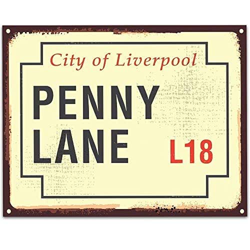 Amazon.com: Penny Lane Sign - Famous Landmark Road Place Home Decor ...