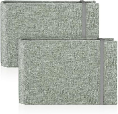 2 Pack Small Photo Albums, 6x4 Slip In Photo Albums 200 Photos Mini ...